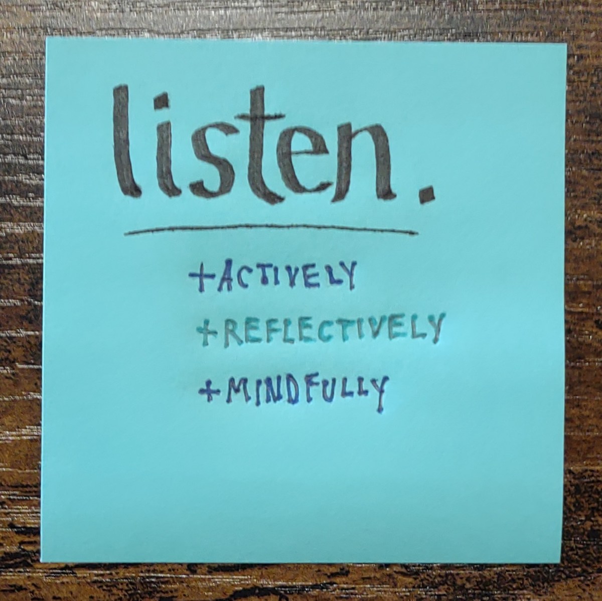 Listen. | sharing perspectives